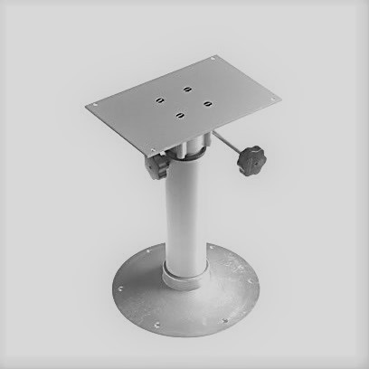 Art. 335.02A Telescopic seat support, swivel 360° compact base.